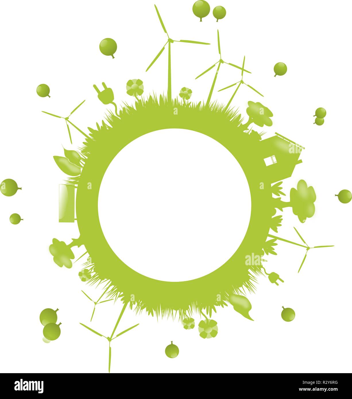 template - background - bio - ecology Stock Photo - Alamy