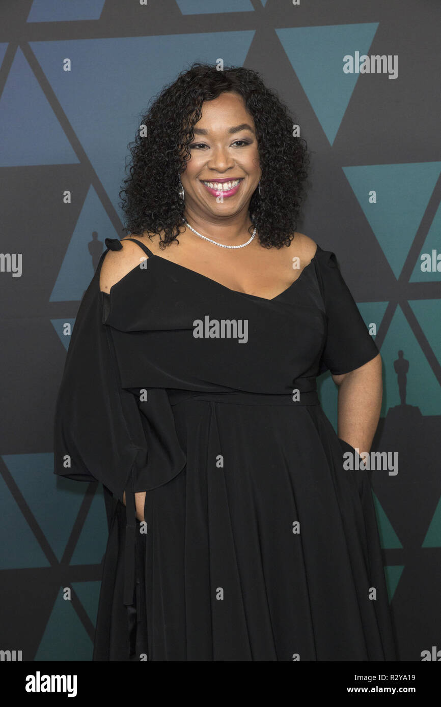Shonda Rhimes attends the Academy’s 2018 Annual Governors Awards in The ...