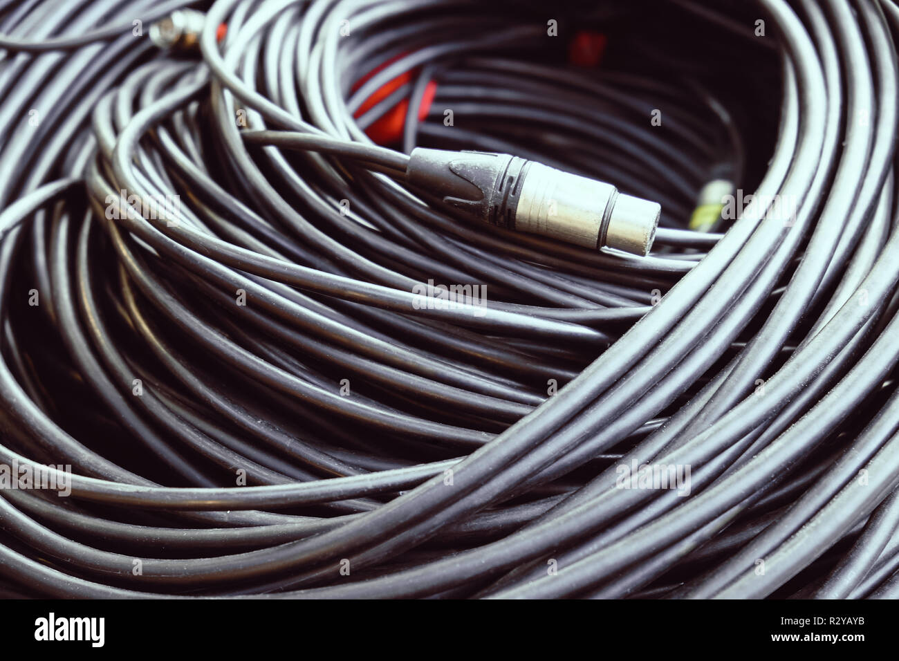 Pile of power plugs Background Stock Photo - Alamy