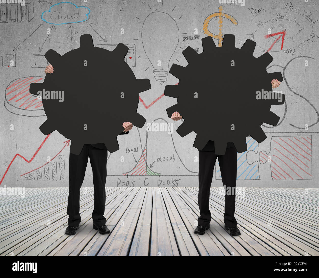 People business teamwork gears collaboration hi-res stock photography ...