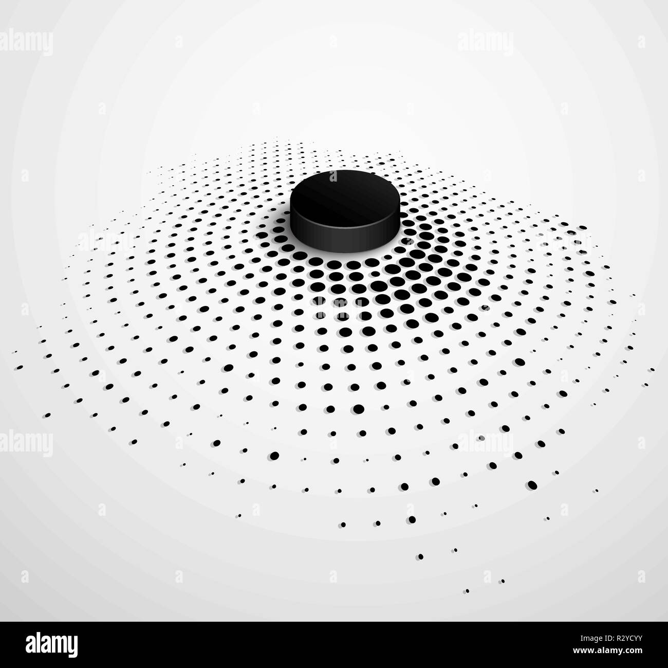 Abstract business background with 3D circular halftone design circle of ...