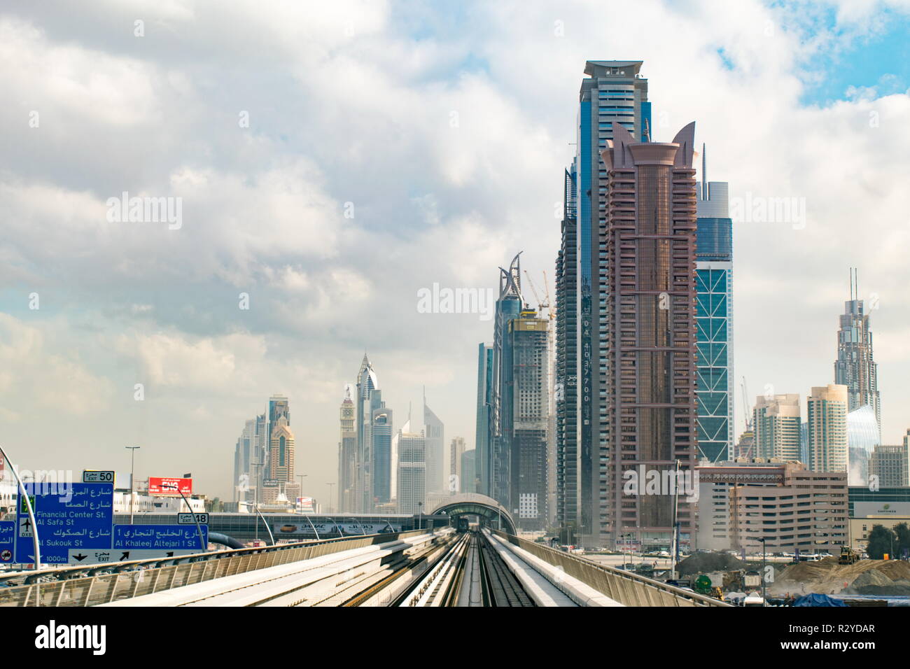 Modern metro in Dubai, UAE Stock Photo - Alamy