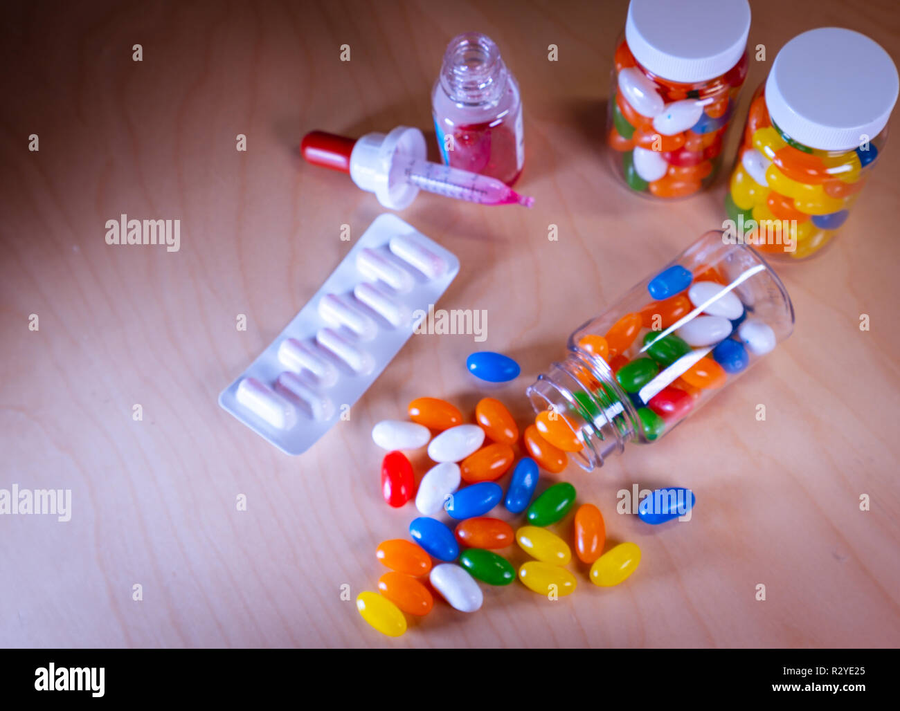 Spilled Colorful Pills