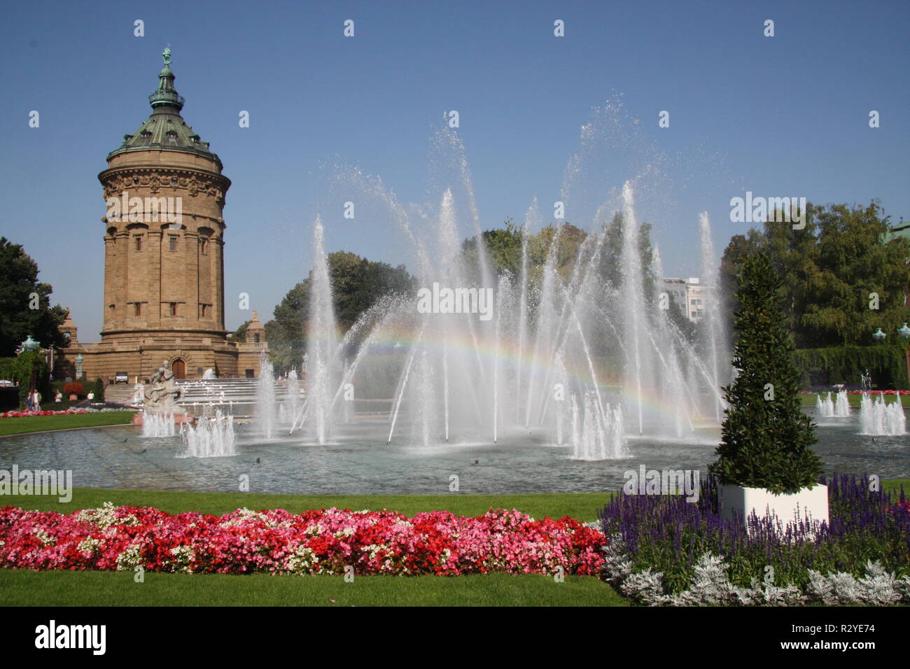 The Wasserturm in Friedrichsplatz, Mannheim,Baden-Württemberg Stock Photo - Alamy