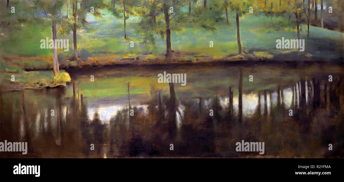 Calm Water 1894 Fernand Khnopff 1852-1924 was a symbolist painter ...