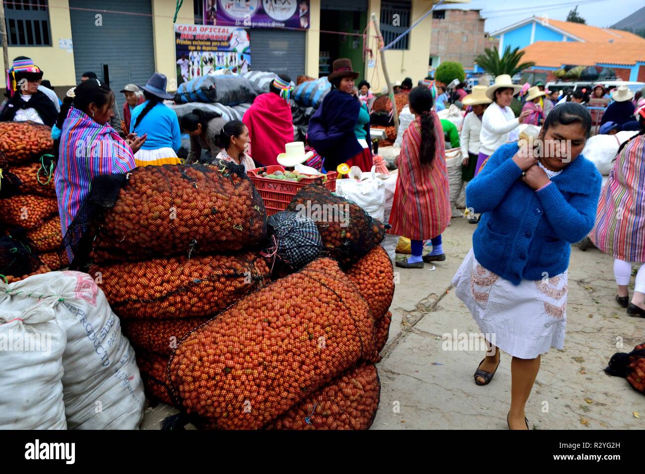 Peru farmers potato hi-res stock photography and images - Alamy