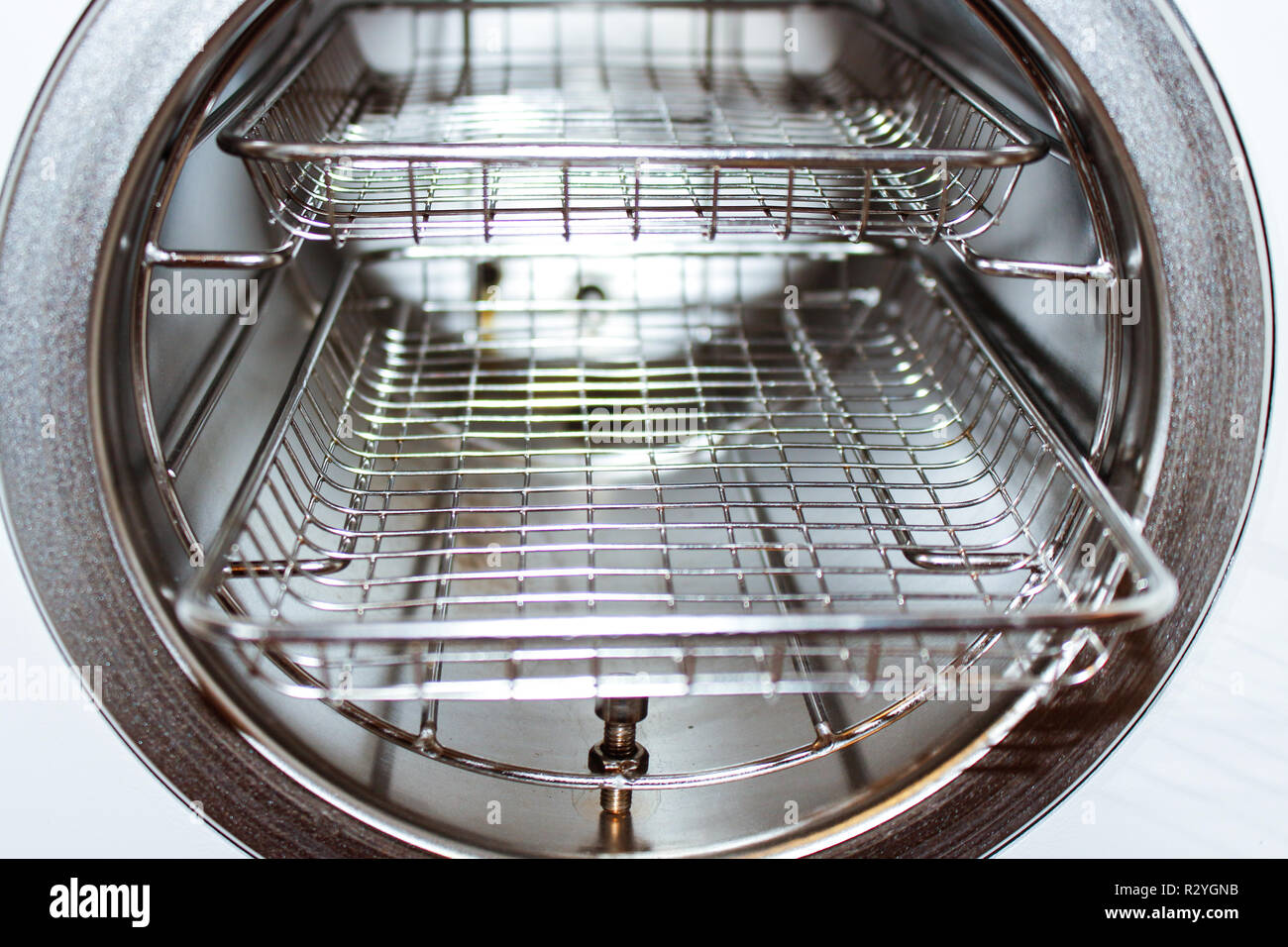 Sterilizing medical instruments in autoclave. Equipment for sterile ...