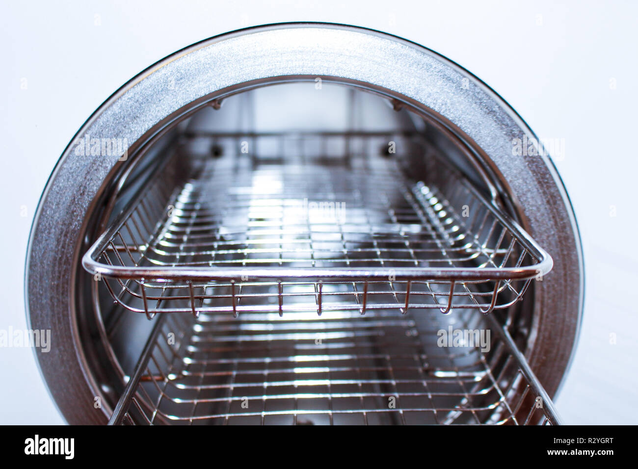 Sterilizing medical instruments in autoclave. Equipment for sterile ...