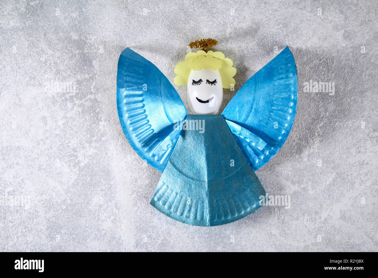 The process of creating your own Christmas angel from a disposable ...