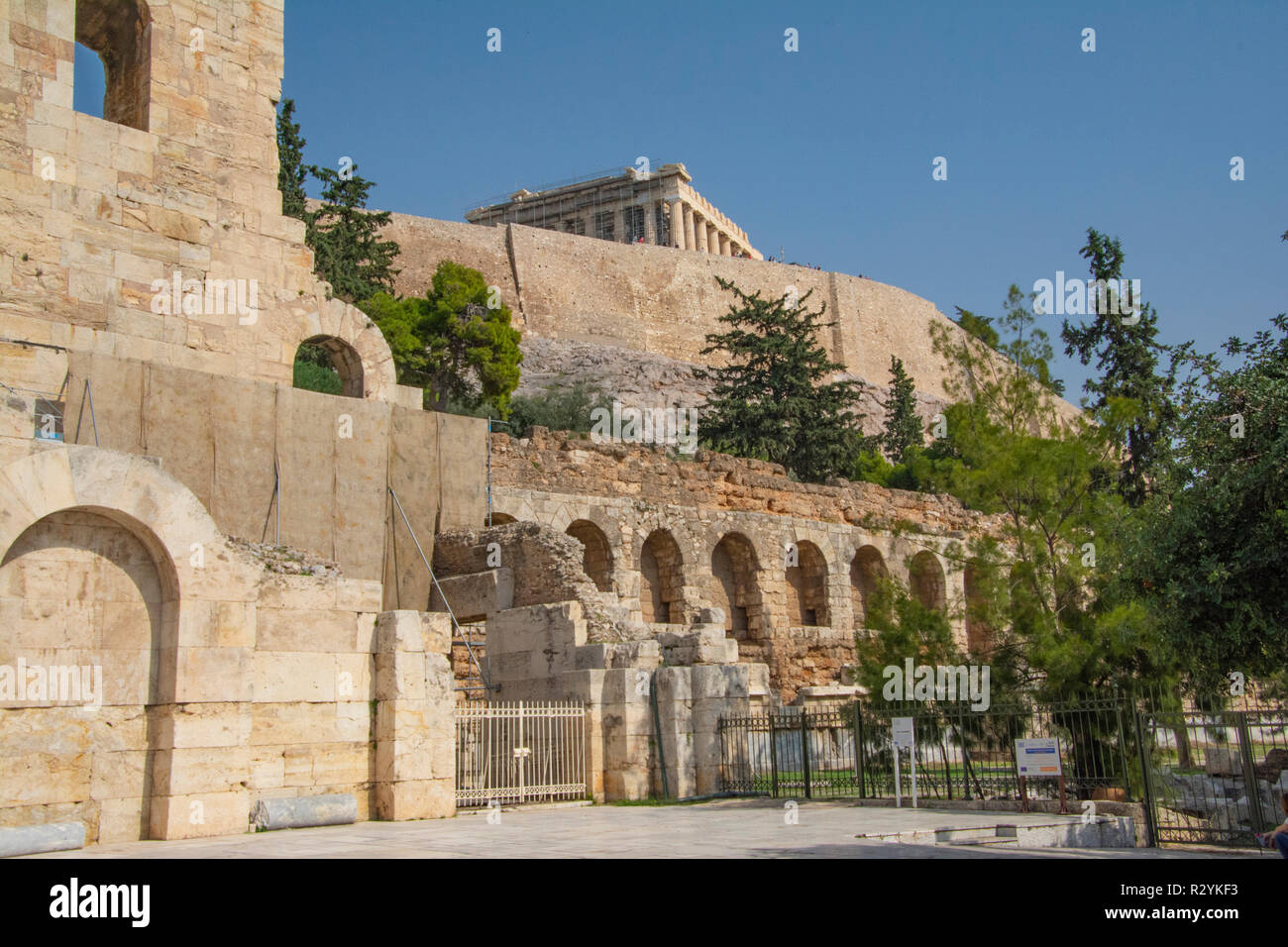 A partial view of the Parthenon Stock Photo - Alamy