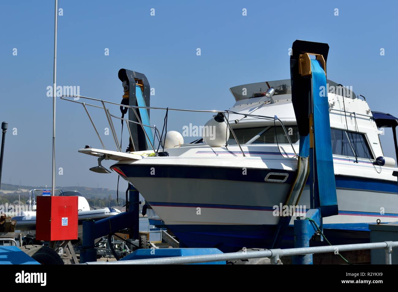 Boat launching cradle hi-res stock photography and images - Alamy