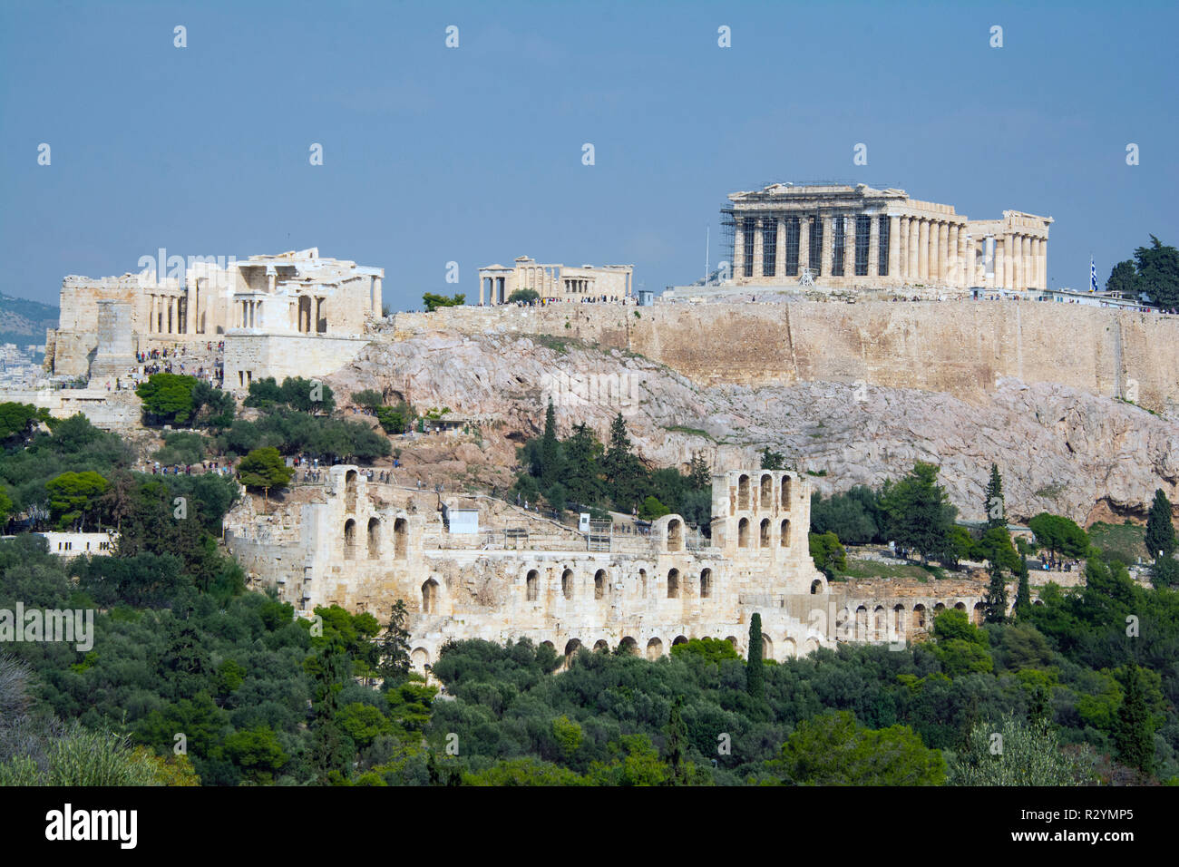 A view of the Acropolis Stock Photo - Alamy