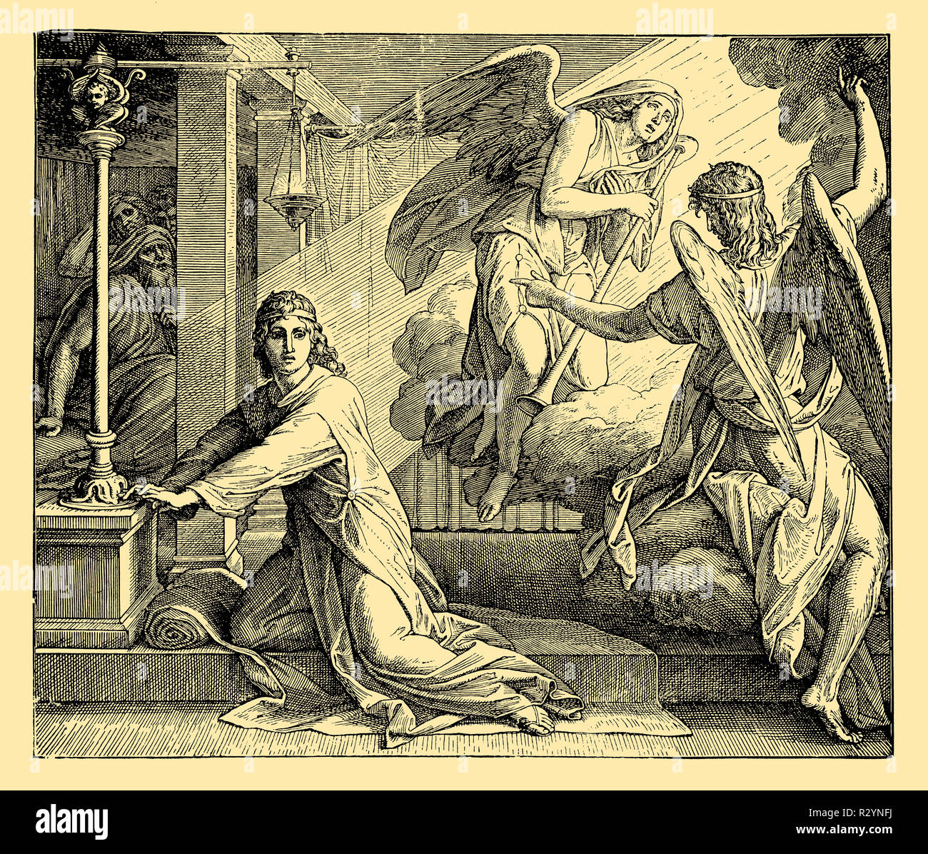 Samuel is called and made handsome, Julius Schnorr von Carolsfeld Stock ...