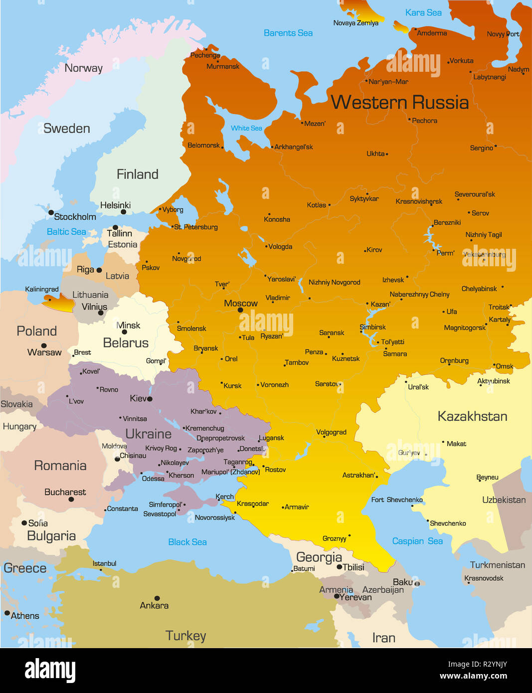 Ukraine blank map hi-res stock photography and images - Alamy