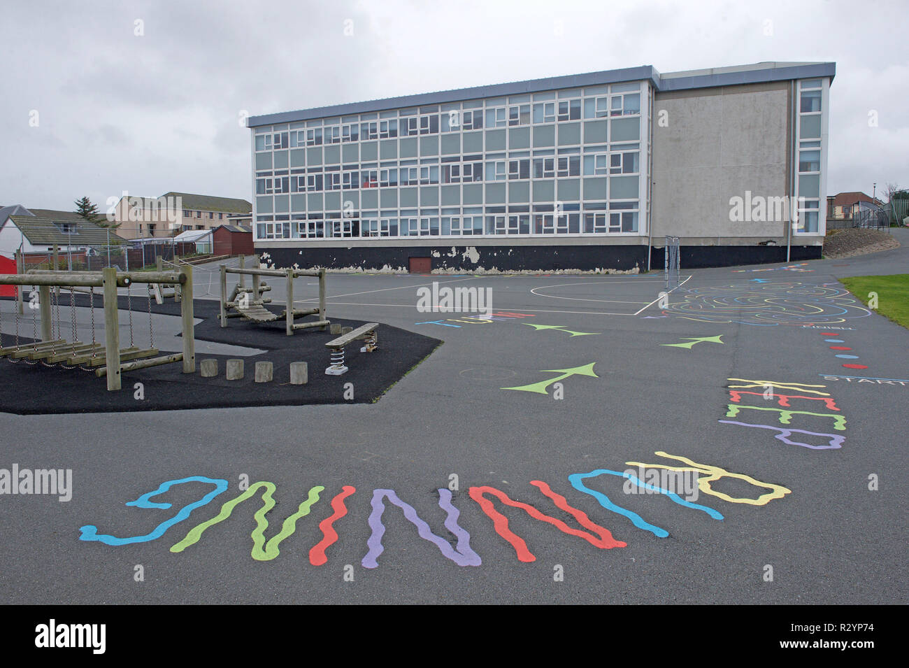 Bells Brae Primary School in Lerwick Shetland Stock Photo - Alamy