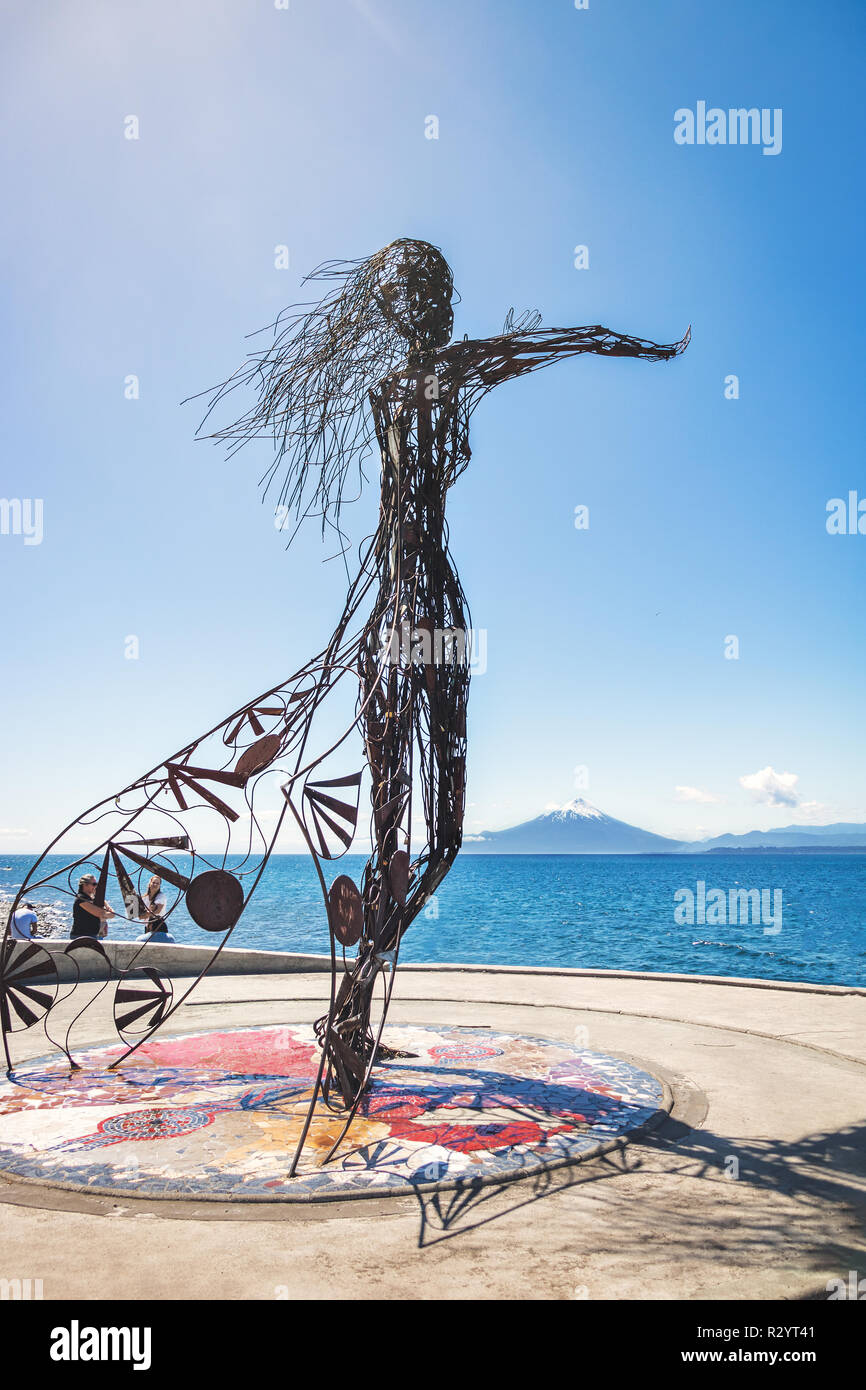 Licarayen Princess and Osorno Volcano - Puerto Varas, Chile Stock Photo ...