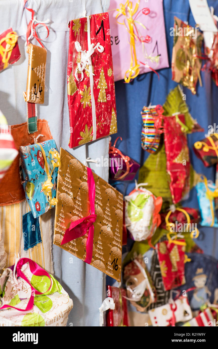 Advent calendar craft Stock Photo - Alamy