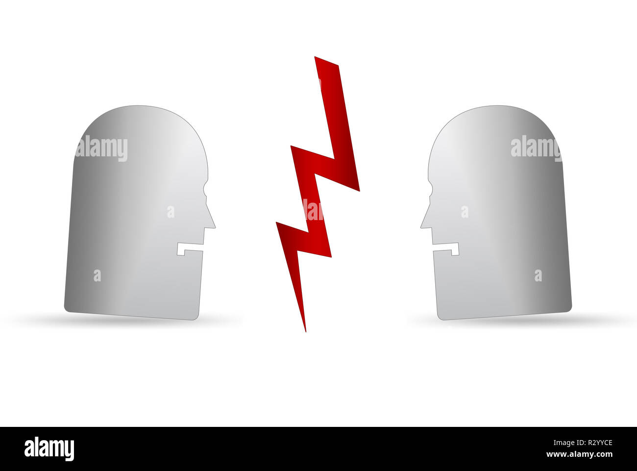 Conflict of opinion Cut Out Stock Images & Pictures - Alamy