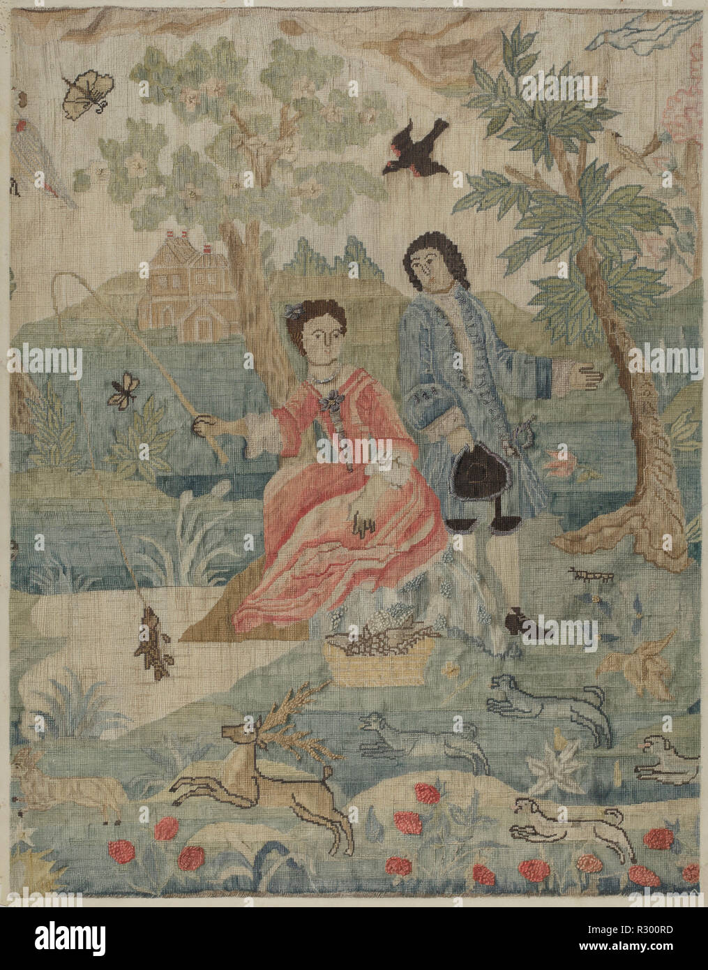 Petit point embroidery hi-res stock photography and images - Alamy