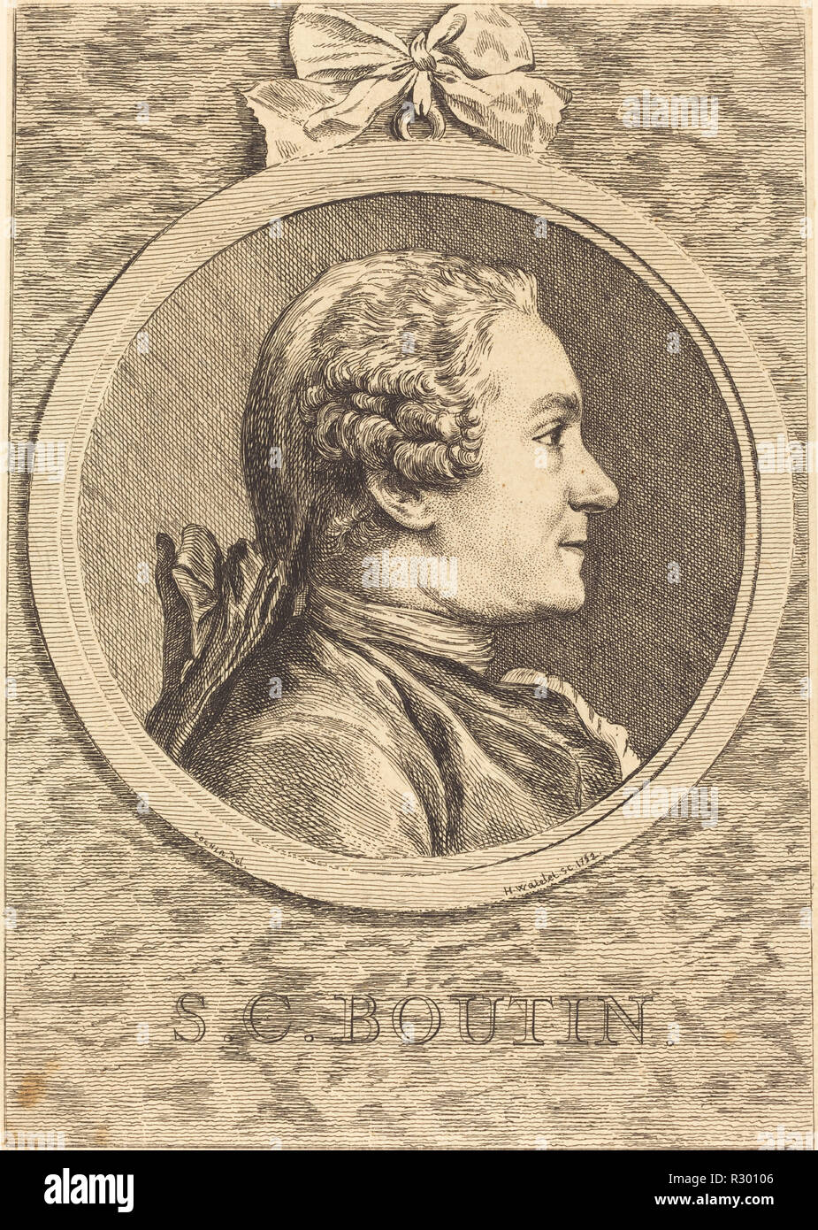 S.C. Boutin. Dated: 1752. Dimensions: sheet (trimmed within plate mark ...