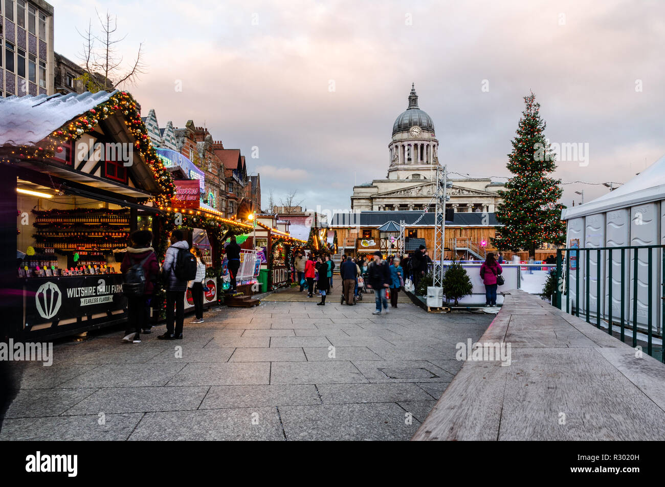Nottingham old market square christmas hi-res stock photography and ...