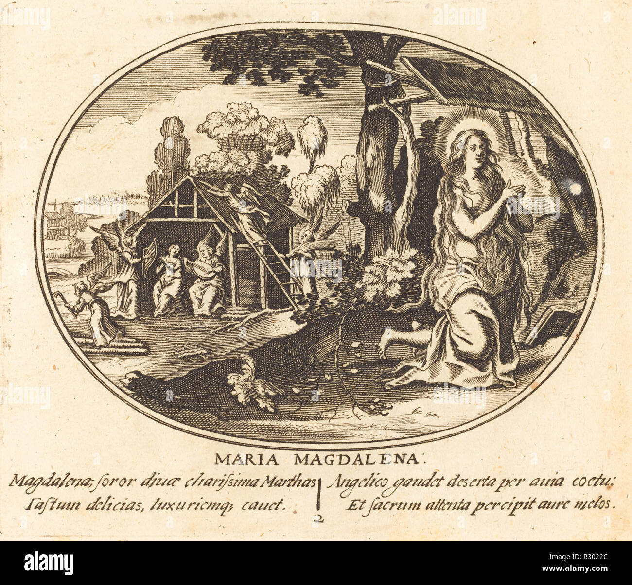 The Penitence of Mary Magdalen. Medium: engraving. Museum: National Gallery of Art, Washington ...