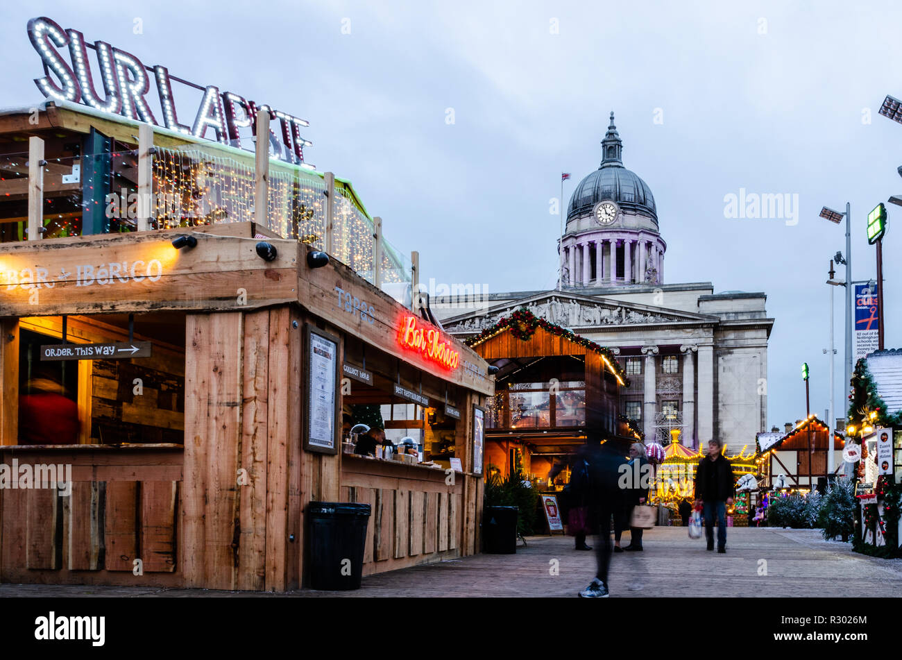 Nottingham old market square christmas hi-res stock photography and ...