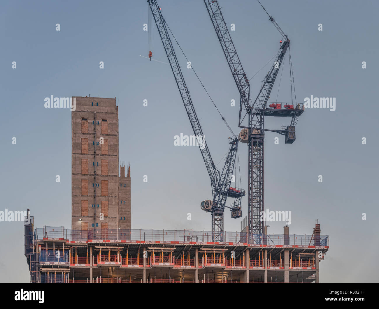 Construction site concrete tower core hi-res stock photography and ...