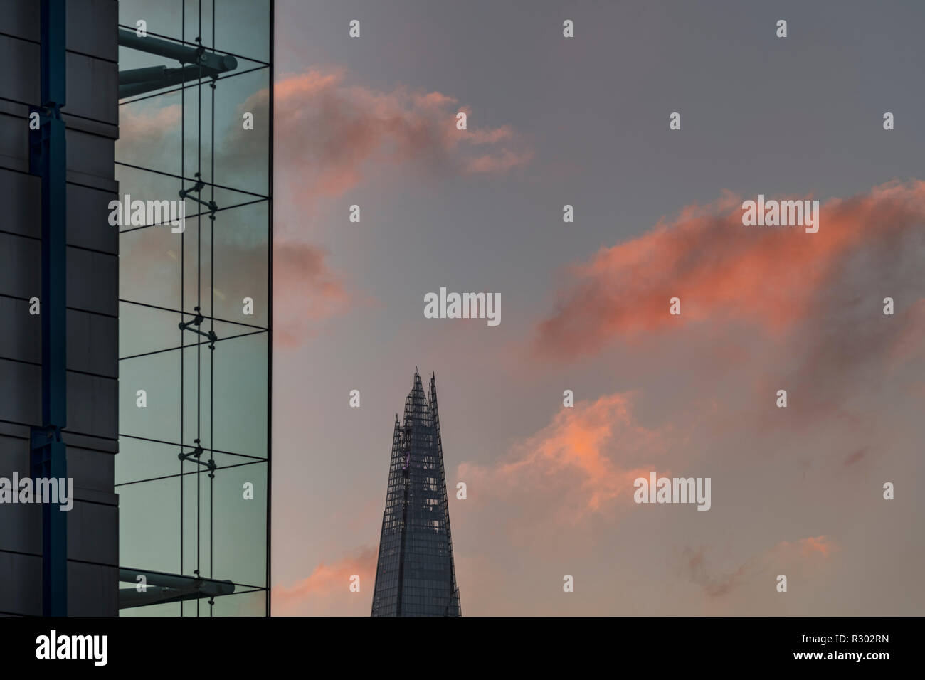 The top of The Shard at sunset Stock Photo - Alamy