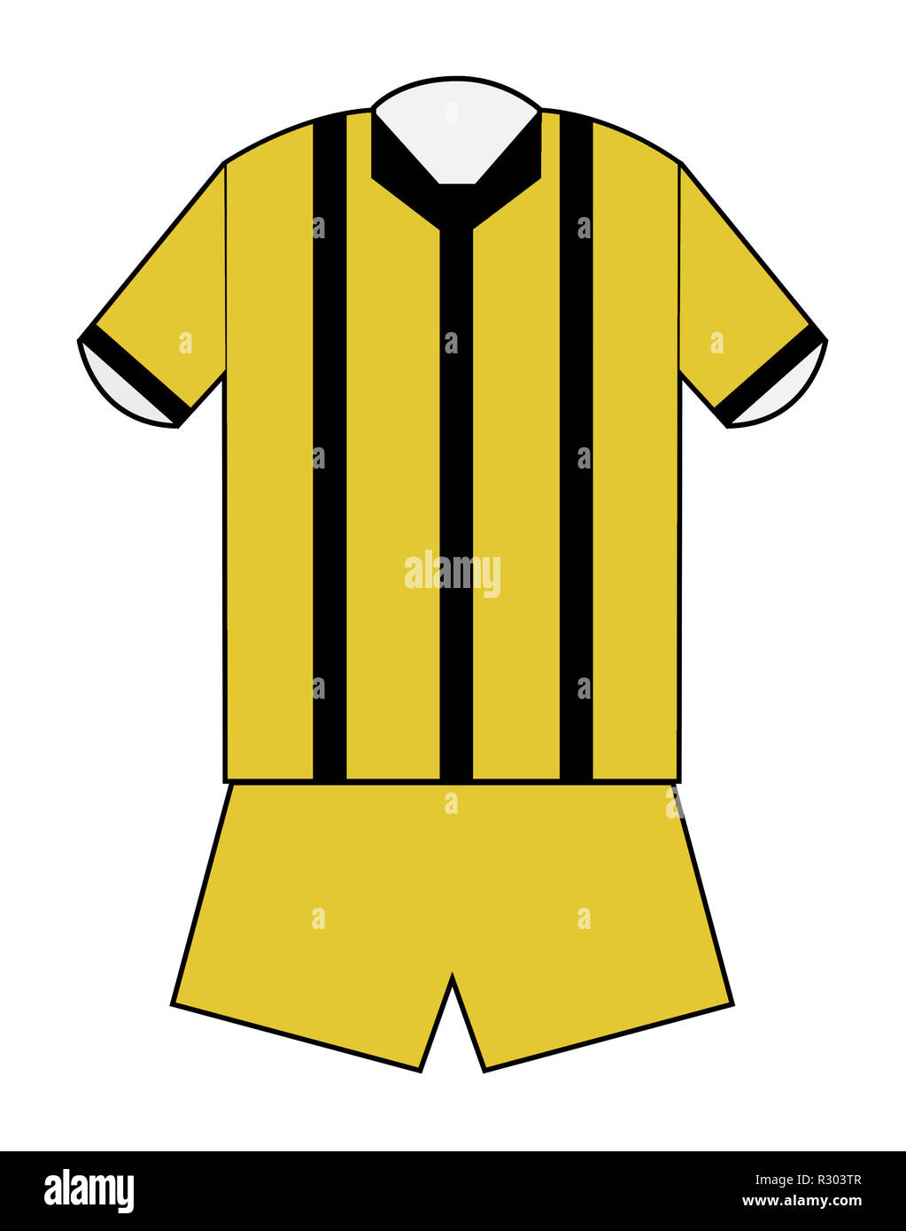 Gold football kit hi-res stock photography and images - Alamy