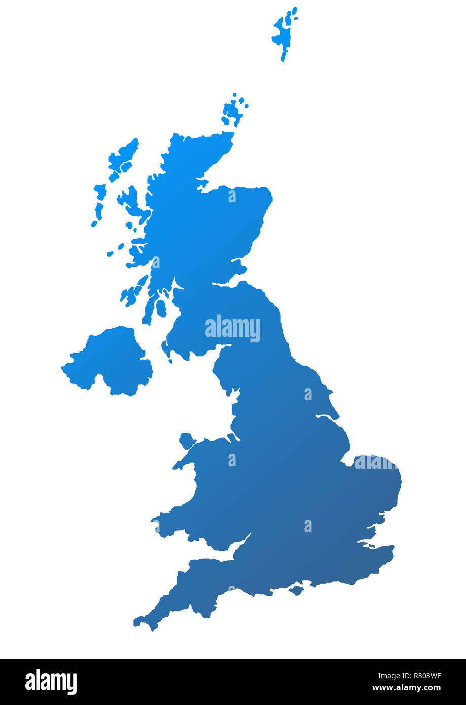 Blank map of scotland hi-res stock photography and images - Alamy