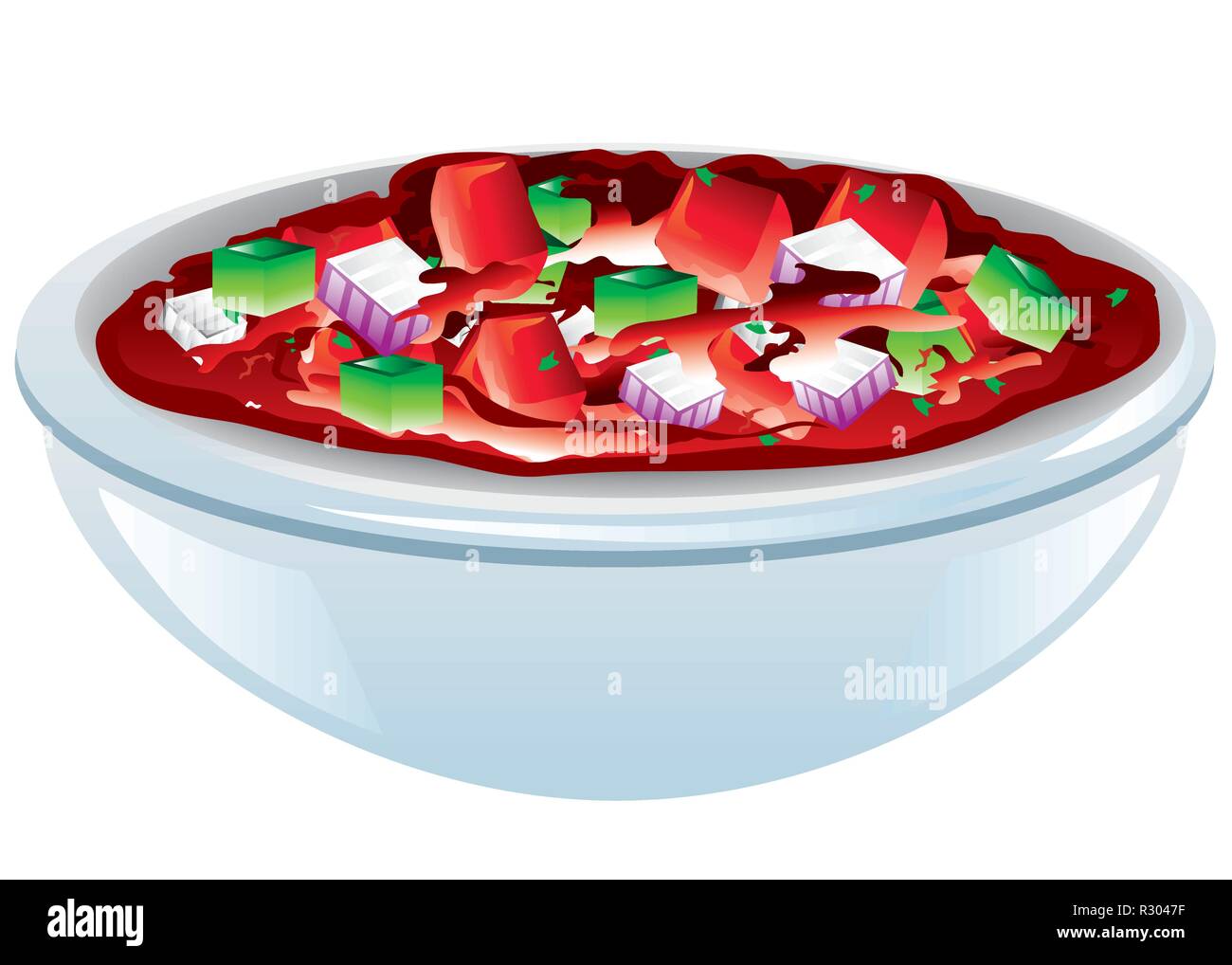 Illustration of a bowl of salsa Stock Vector Image & Art - Alamy