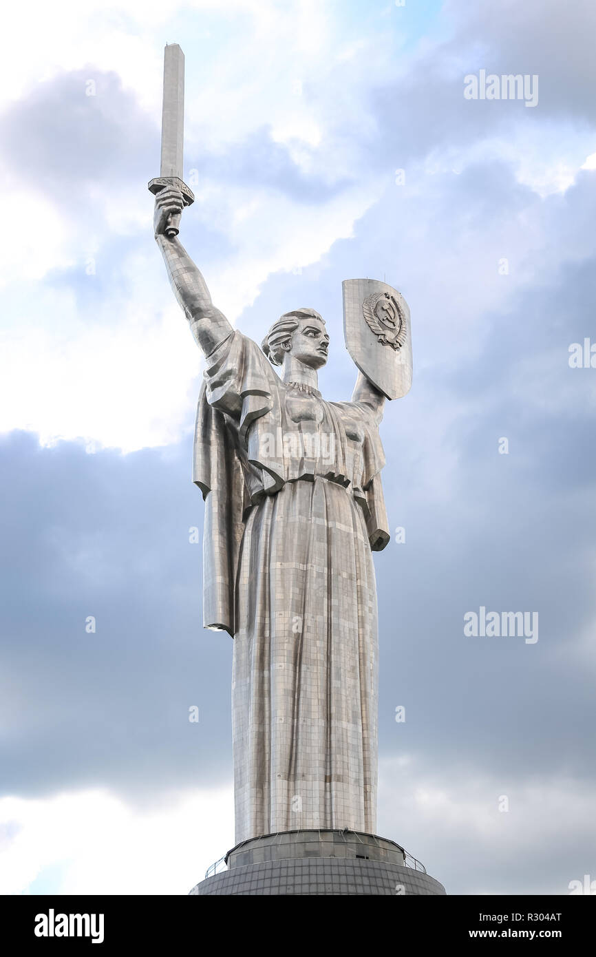 Motherland Monument, Rodina Mat in Kiev City, Ukraine Stock Photo - Alamy
