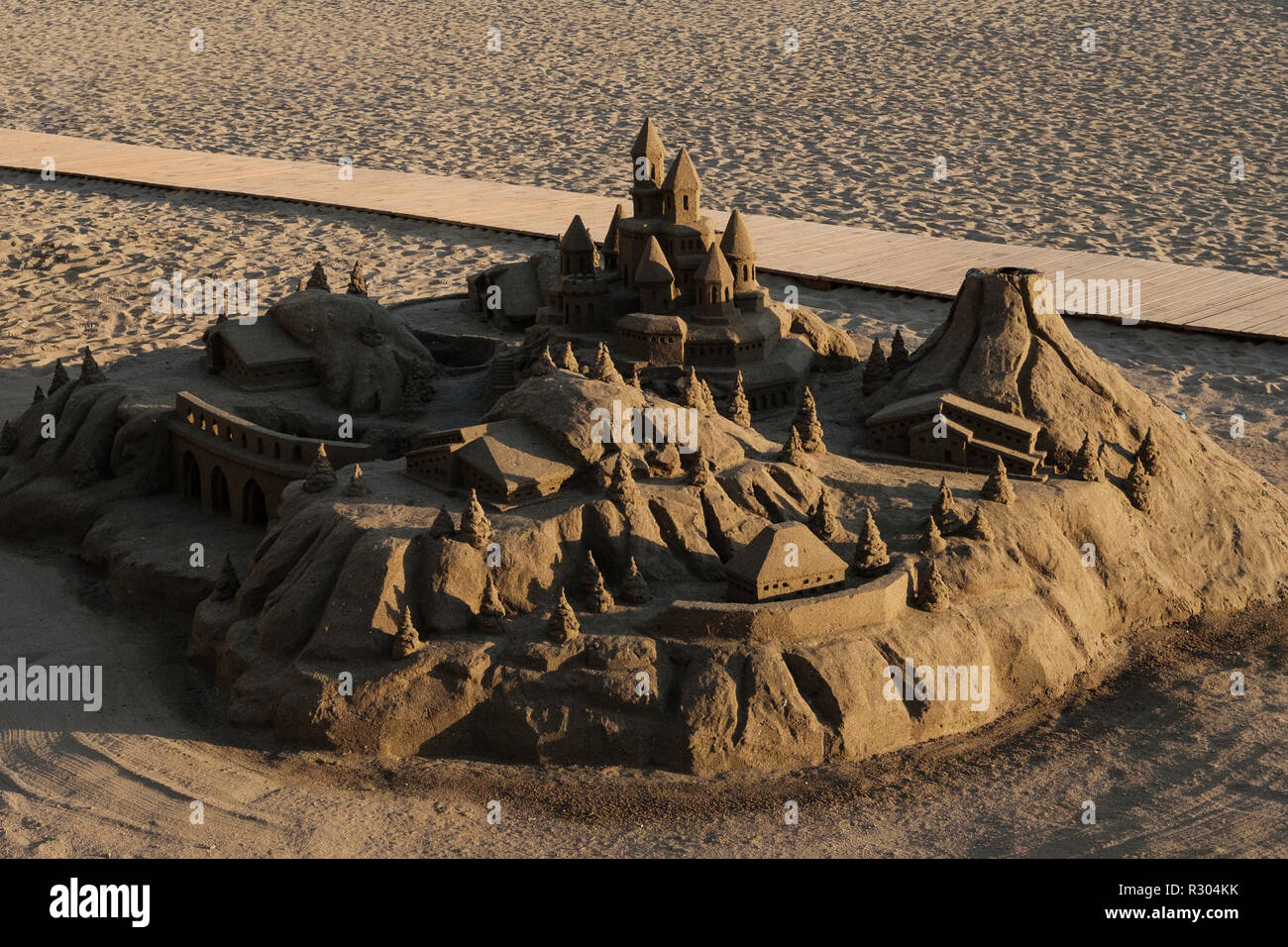 Sand castle sculpture tenerife hi-res stock photography and images - Alamy