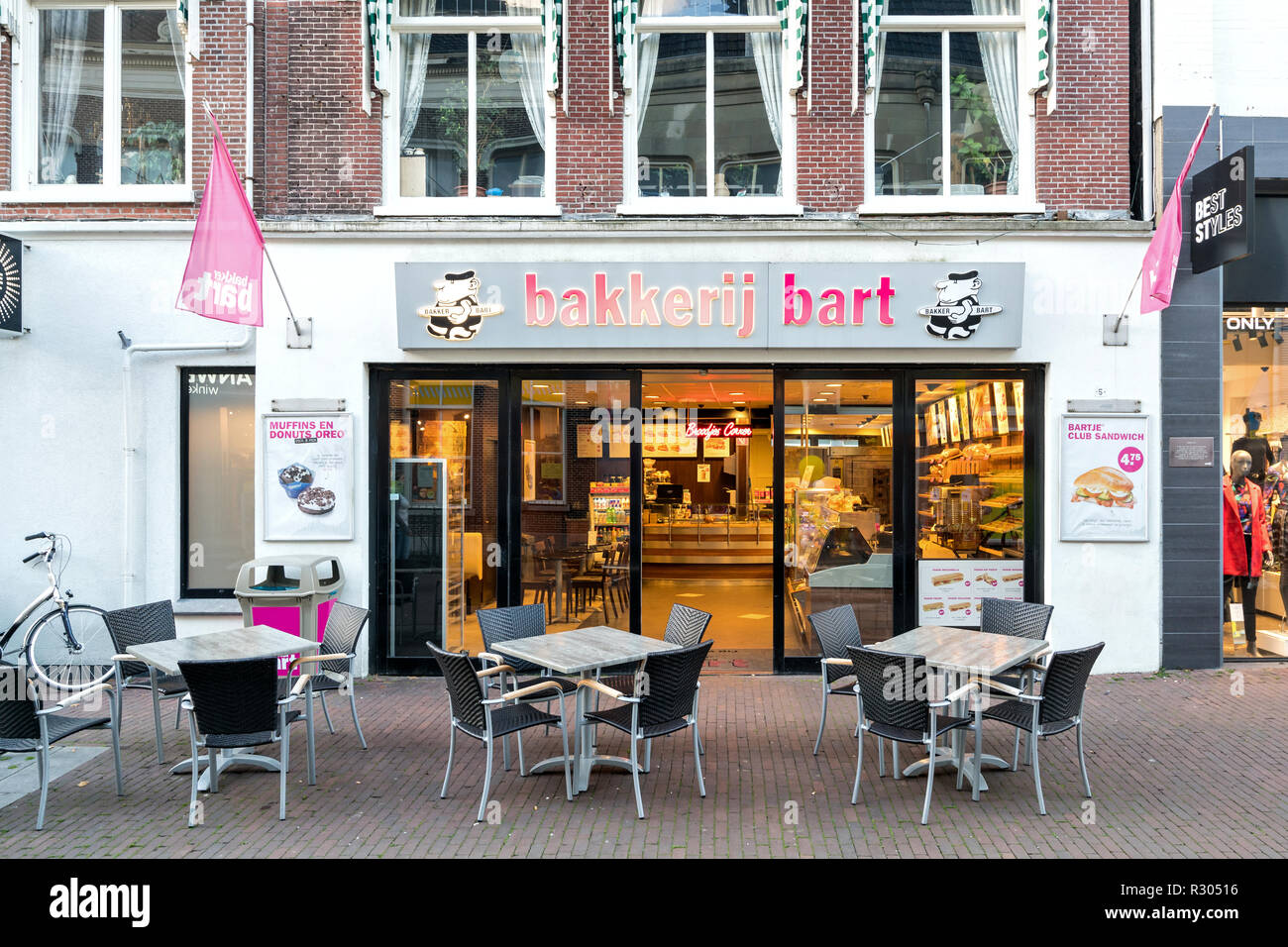 Bakker Bart shop in Sneek, the Netherlands. Bakker Bart is the largest ...
