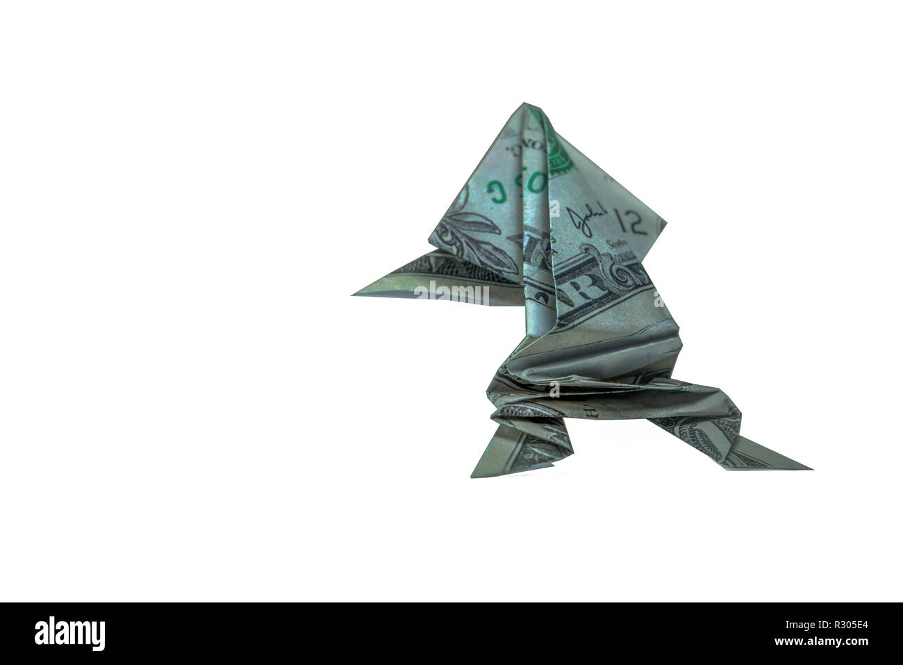 Dollar bill origami Cut Out Stock Images & Pictures - Alamy
