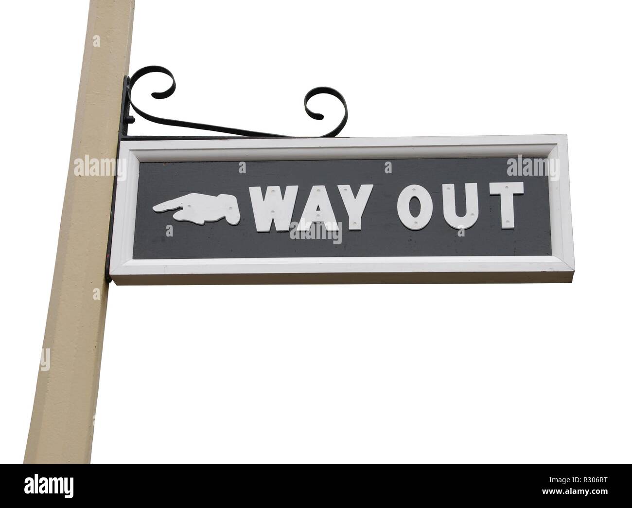 Antique exit sign Cut Out Stock Images & Pictures - Alamy