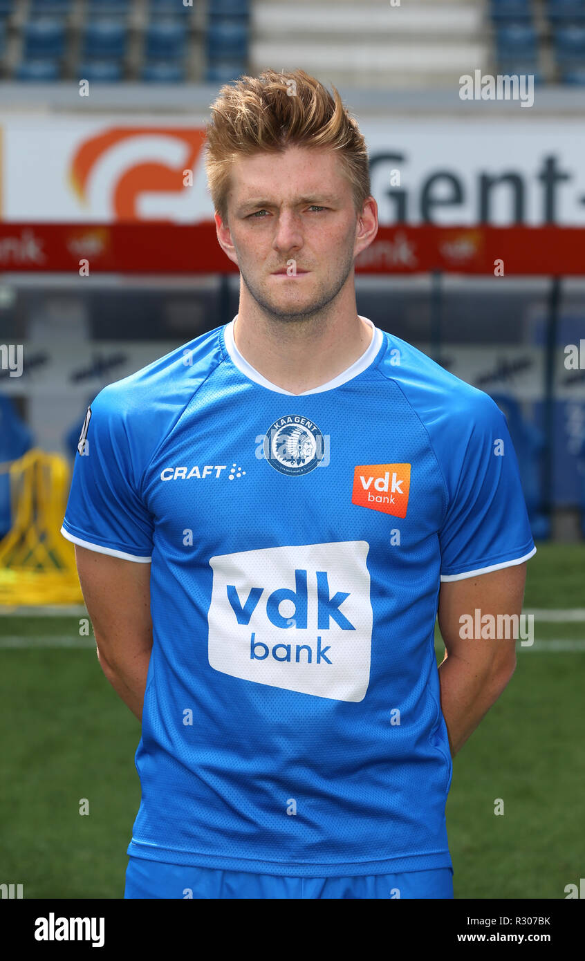 GHENT, BELGIUM - JULY 16 : Thomas Foket pictured during the 2018 - 2019 ...