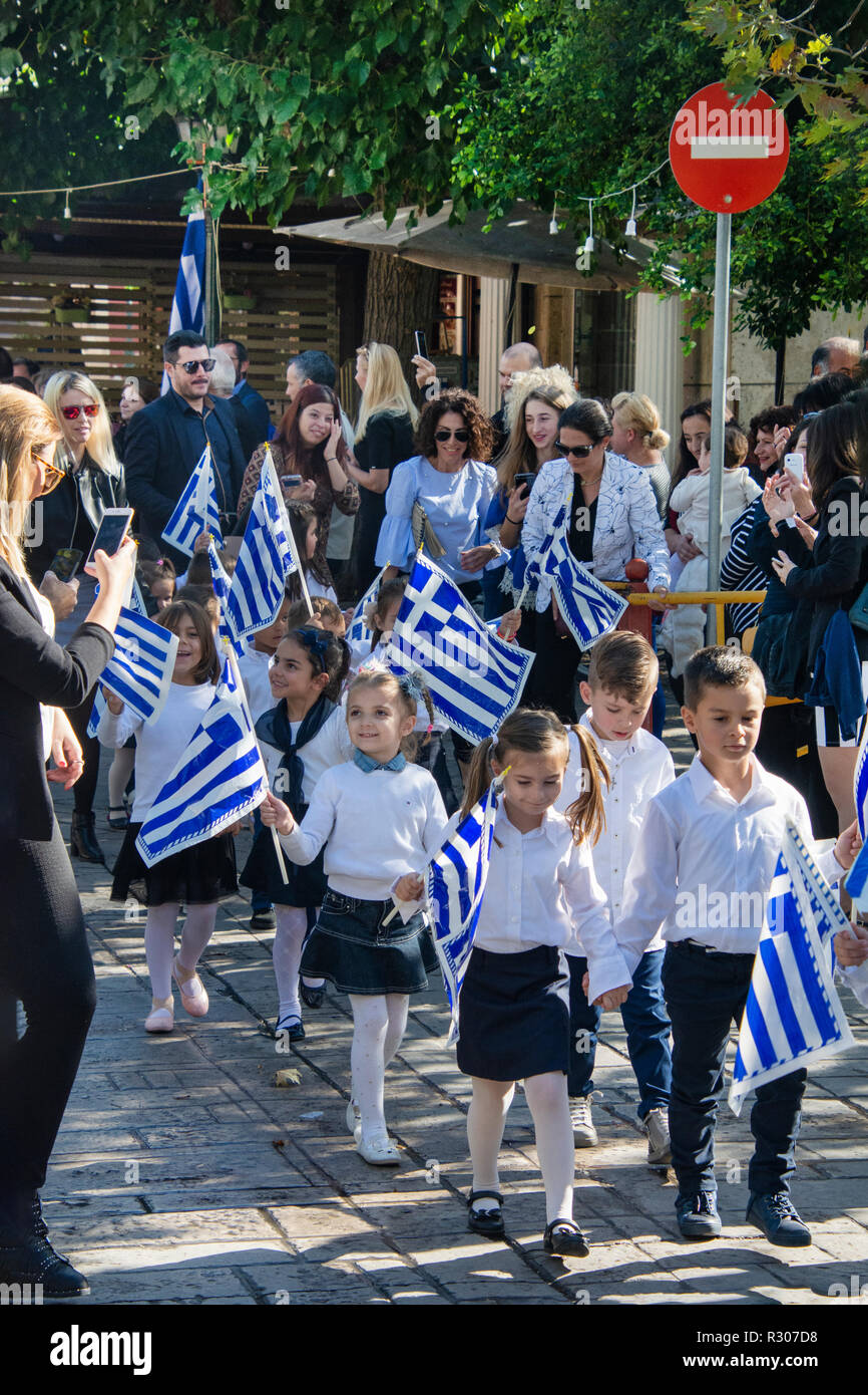 A celebration march in old Corinth Stock Photo - Alamy