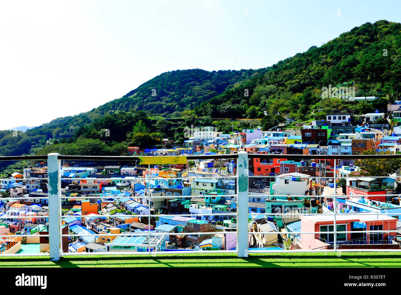View point at Busan Gamcheon Culture Village - Busan, South Korea Stock ...