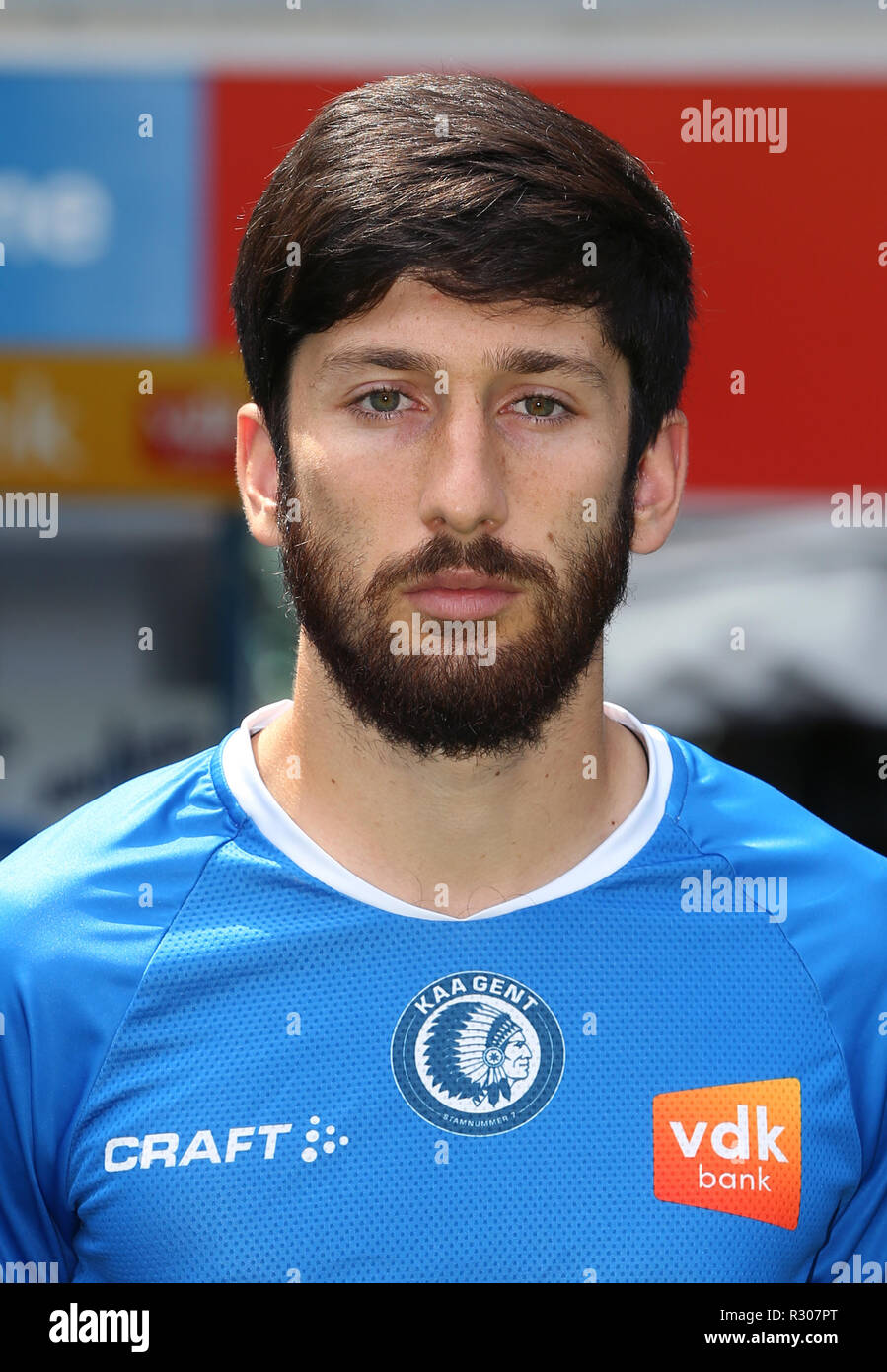 GHENT, BELGIUM - JULY 16 : Giorgi Beridze pictured during the 2018 - 2019 season photo shoot of ...