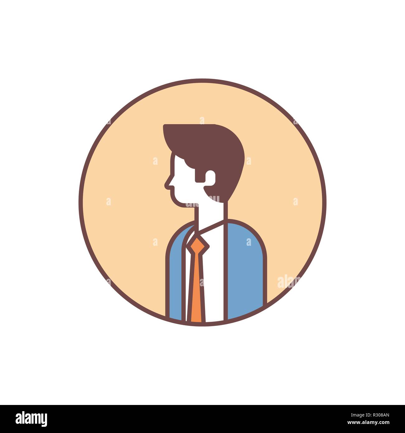 businessman avatar profile business man office worker concept male ...
