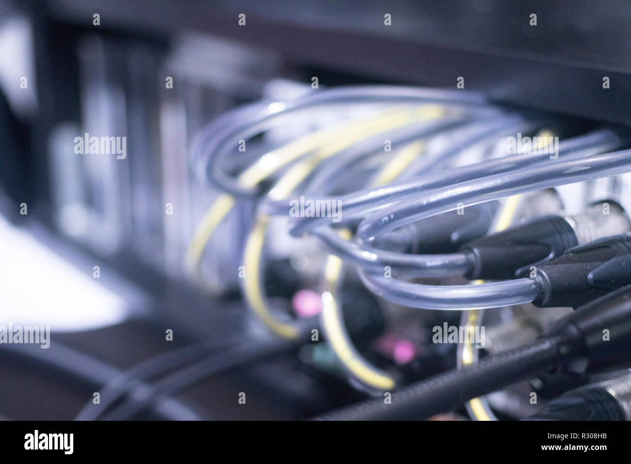 Recording studio audio computer editing mixing program sound controls ...