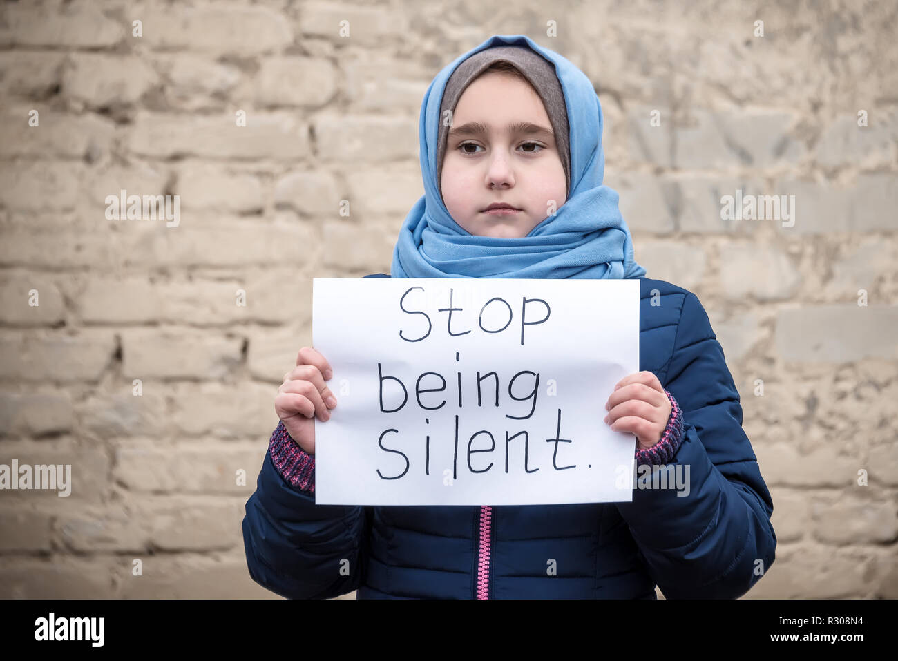 Stop being silent hi-res stock photography and images - Alamy