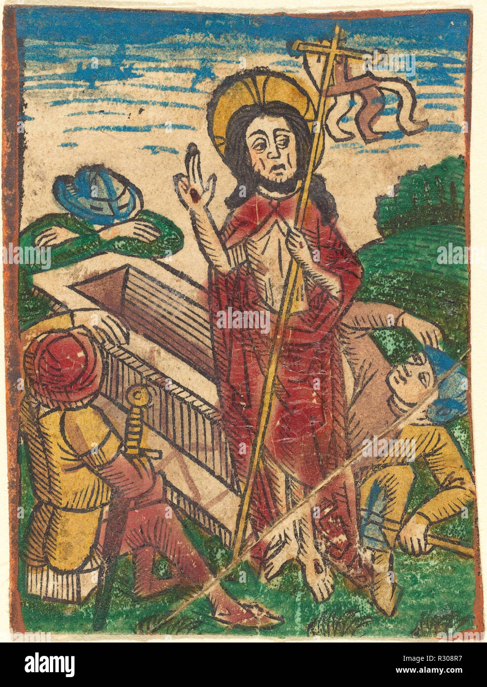 The Resurrection. Dated: c. 1490. Medium: hand-colored woodcut. Museum ...