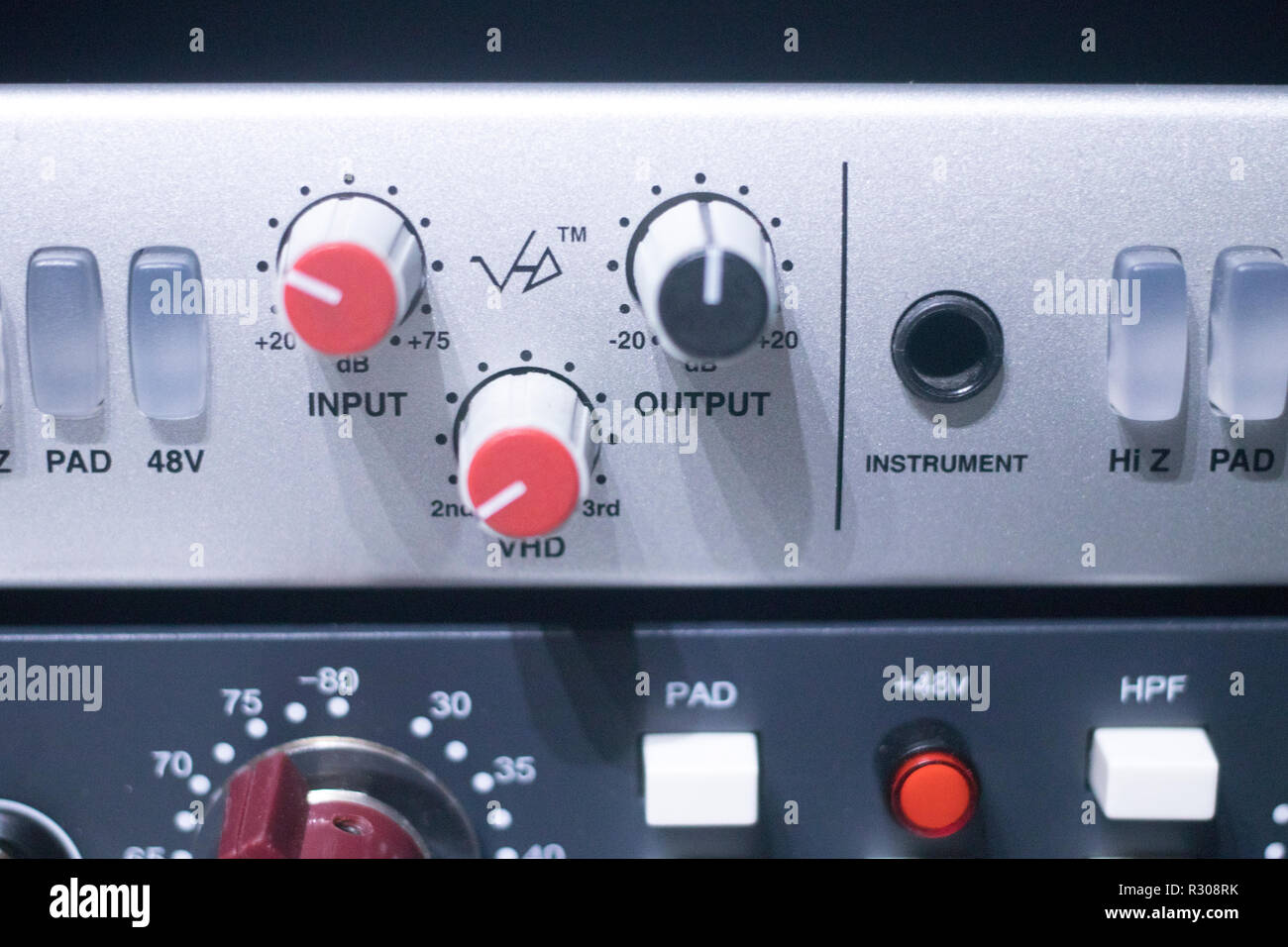 Recording studio audio computer editing mixing program sound controls ...