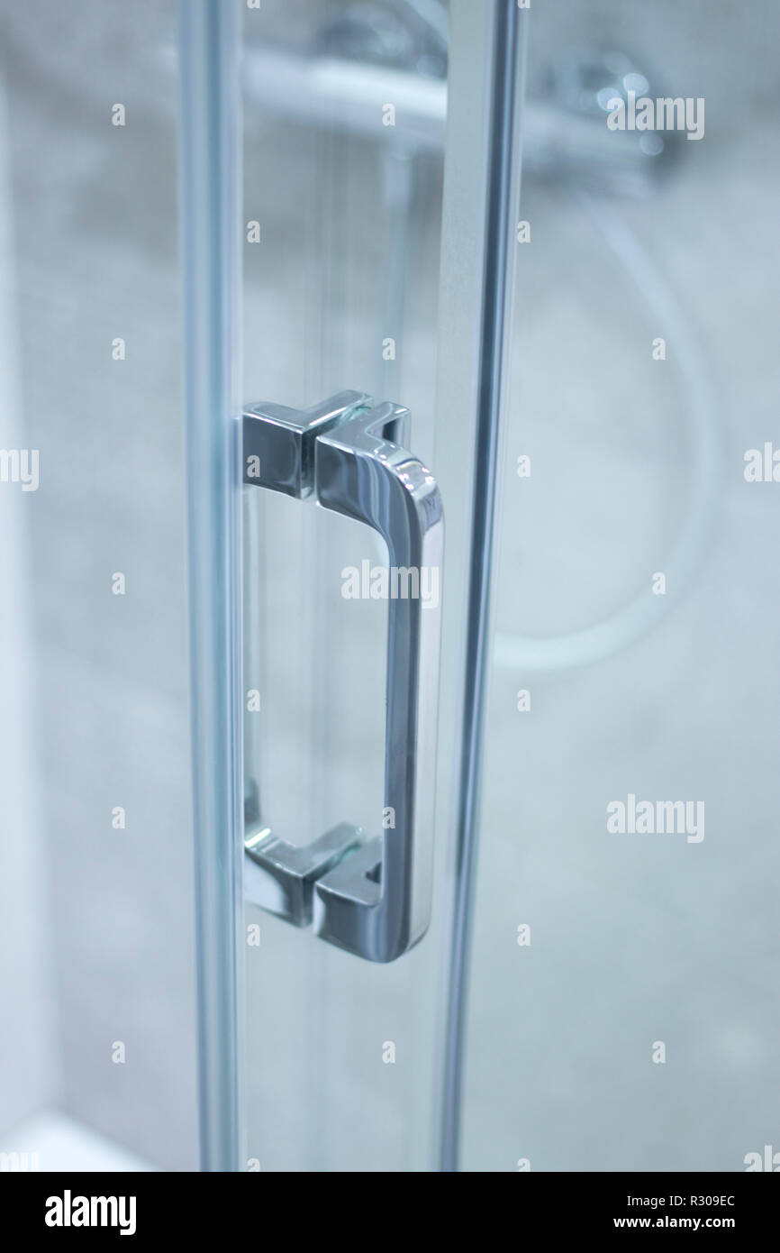 Bathroom shower showroom display of new design option for home building ...