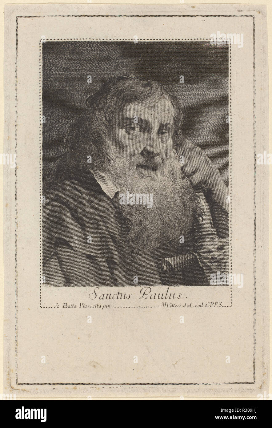 Sanctus Paulus. Medium: engraving. Museum: National Gallery of Art, Washington DC. Author: Marco ...