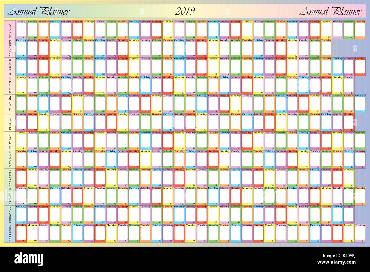 Seasonal planner vector vectors hi-res stock photography and images - Alamy