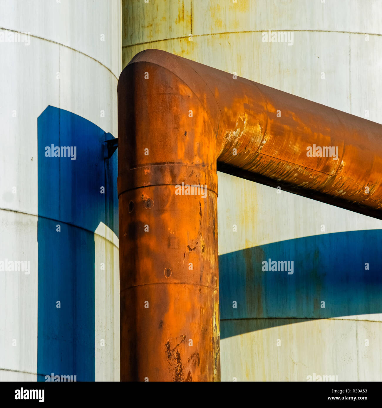 Arbed, steelworks, Metallurgie, pipes, factory, Luxemburg Stock Photo ...